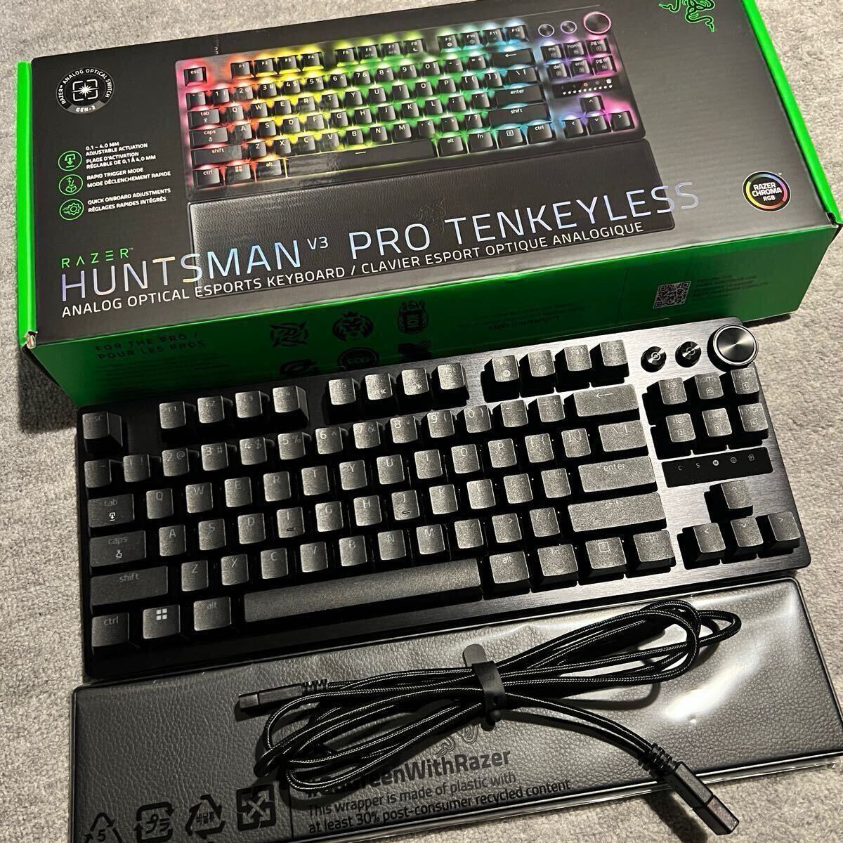 Razer レイザー Huntsman V3 Pro Tenkeyless TKL ゲーミングキーボード 英語配列 US ラピッドトリガー リストレスト付属(USBキーボード)｜売買された ...
