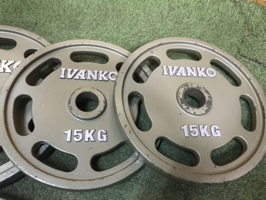 Yahoo!オークション - IVANKO イヴァンコ プレート 20kg×2/15kg×2/10kg...