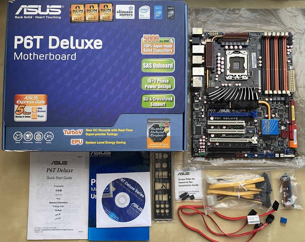 Yahoo!オークション - ASUS P6T DELUXE ATX マザーボード LGA 1366 Int...