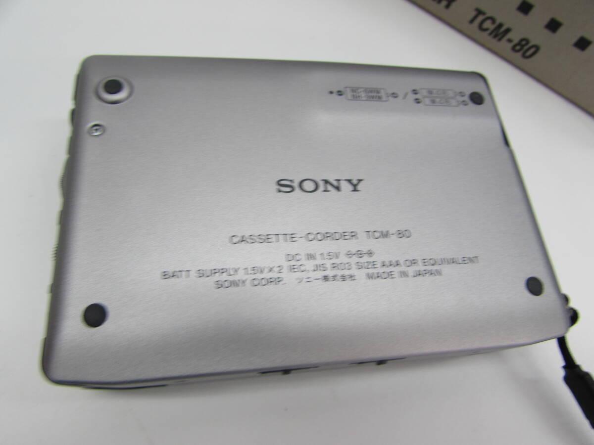 Yahoo!オークション - SONY ソニー ウォークマン CASSETTE CORDER TCM-...
