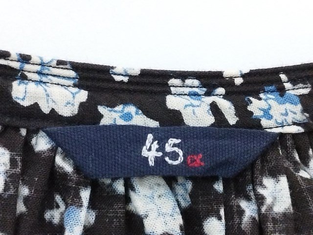 D110a 45R フォーティーファイブアール 花柄プリントワンピース 0 ブラック系 7075014 レディース 日本製 | トップス O(その他)｜売買されたオークション情報、yahooの ...