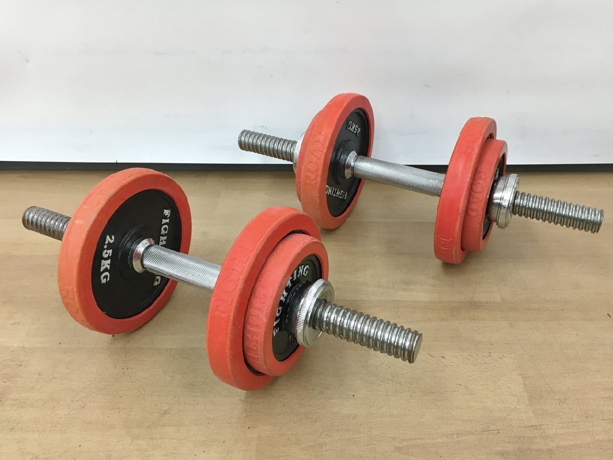 Yahoo!オークション - ファイティングロード ダンベルセット 総重量19k...