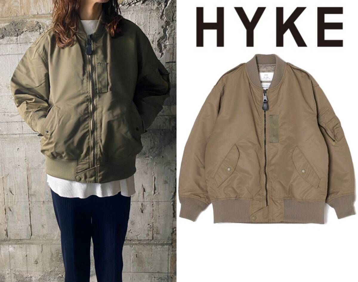 Yahoo!オークション - 新品 23SS HYKE TYPE L-2A JACKET KHAKI 1 ハイ...