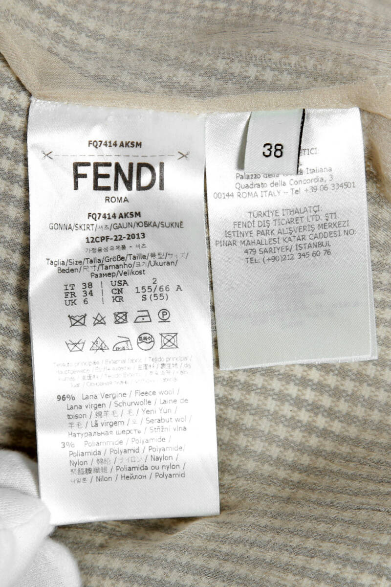 Yahoo!オークション - フェンディ FENDI / 22年秋冬 美品 ウール タイ...