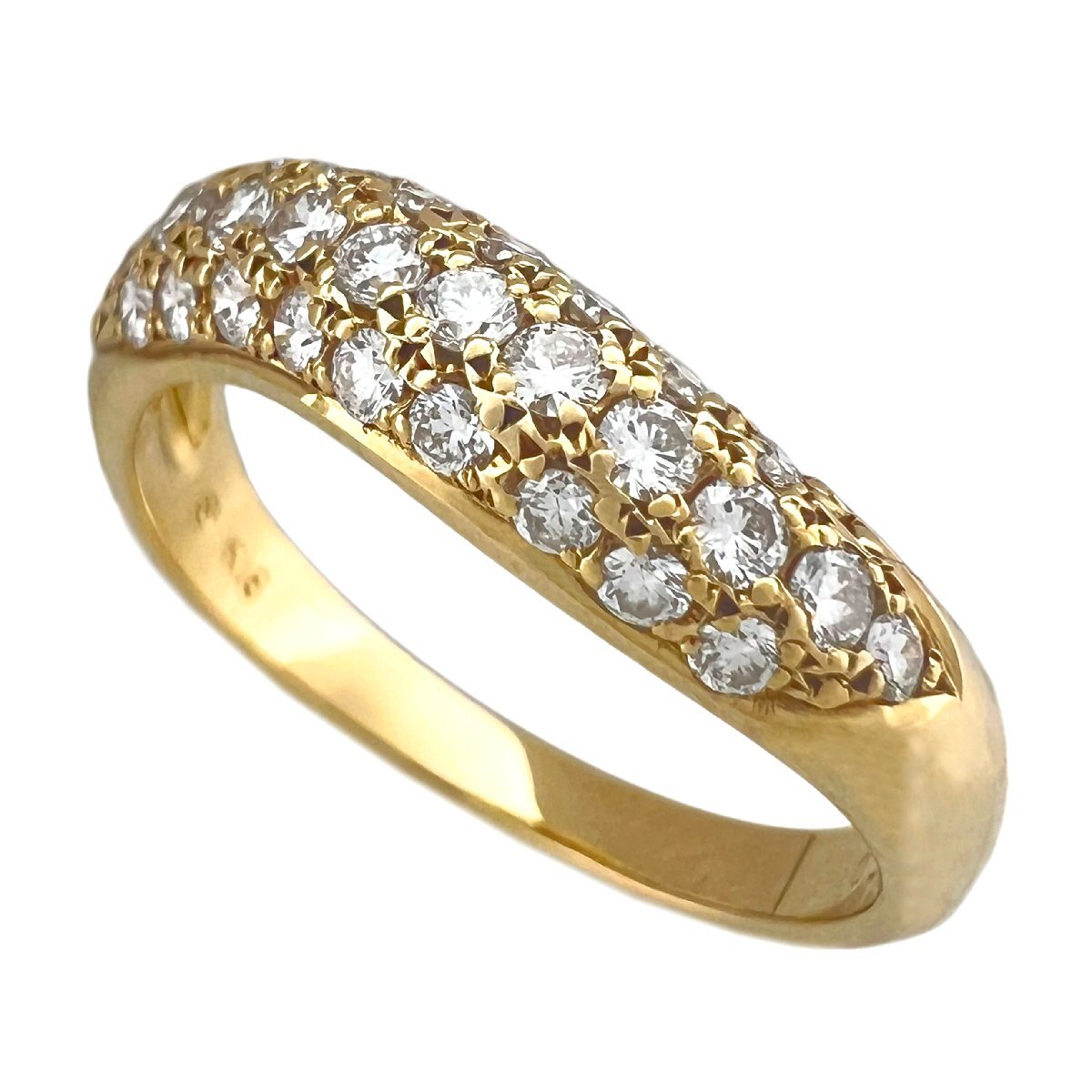 Yahoo!オークション - MIKIMOTO ミキモト リング パヴェ ダイヤ 0.34ct...