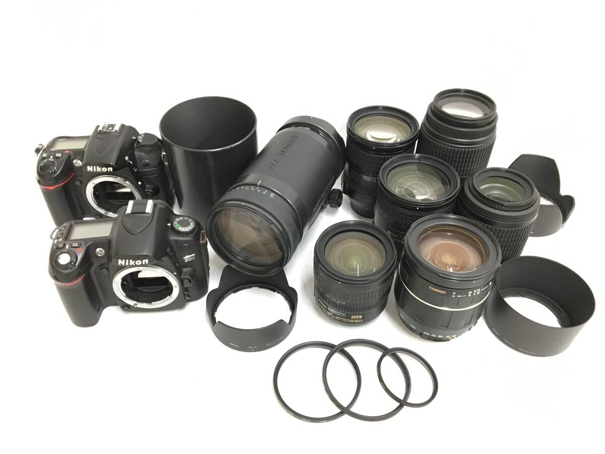 Nikon デジタル一眼レフカメラ まとめ 2 ☆ D80 + D7000 + AF-S DX NIKKOR 18-200mm f/3.5-5.6 G II ED VR 他 レンズ 6本 ニコン