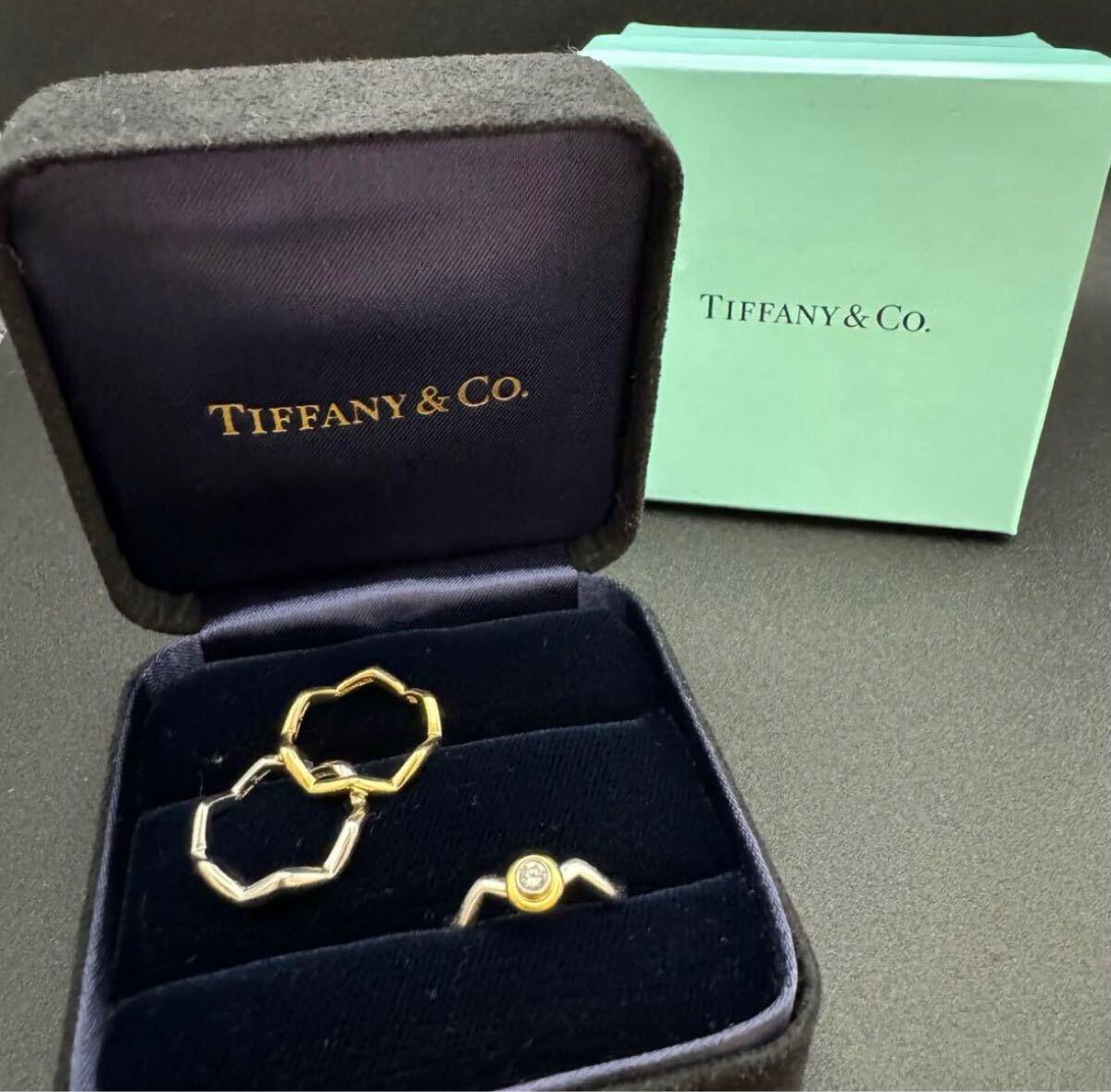 Yahoo!オークション - 極美品 Tiffany ティファニー ジグザグリング 3...