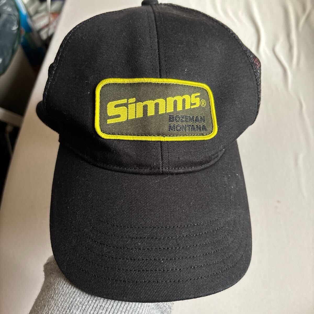 Yahoo!オークション - 美品 simmsシムス ロゴキャップ ブラック フリー...