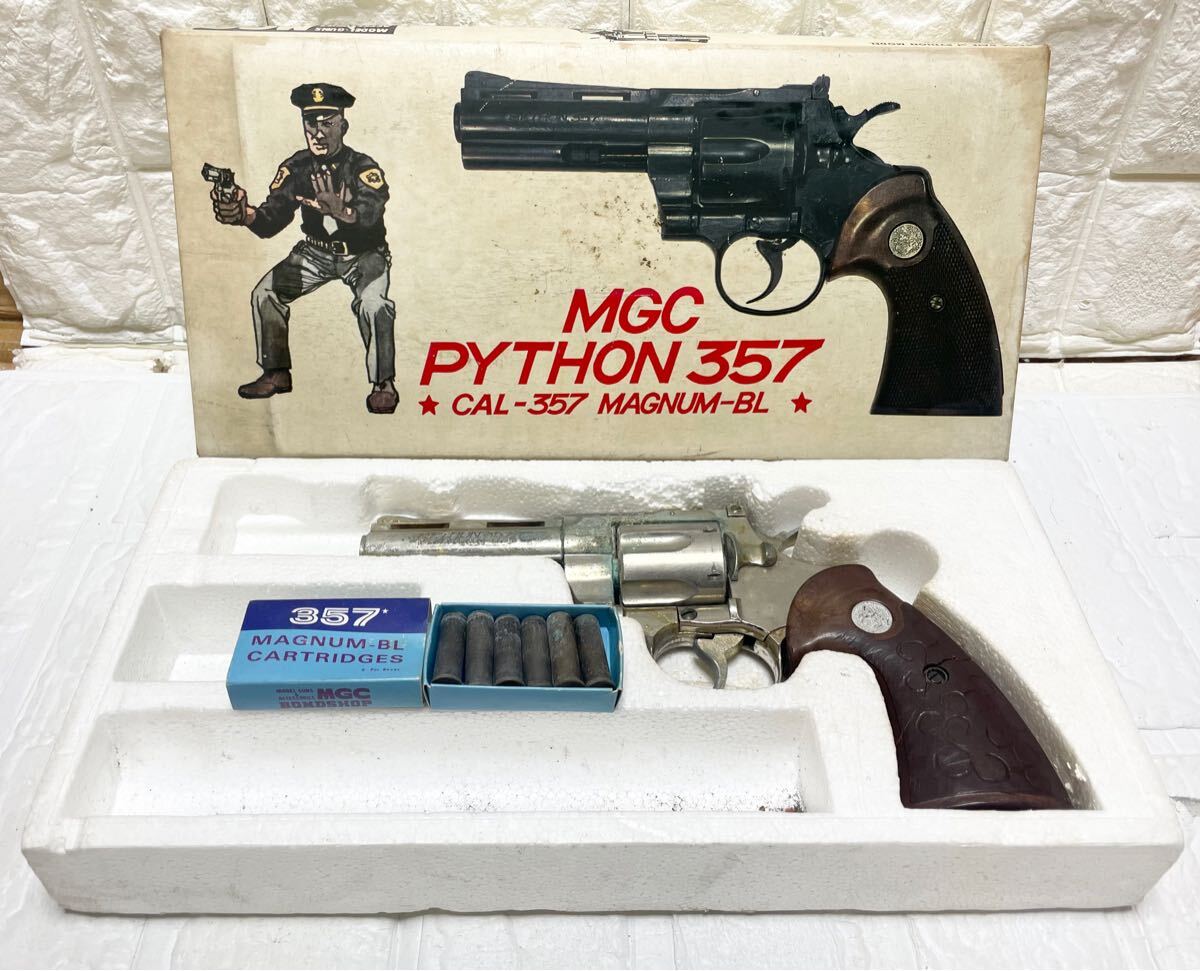 Yahoo!オークション - 希少 モデルガン SMG MGC PYTHON 357 CAL-357 MA...