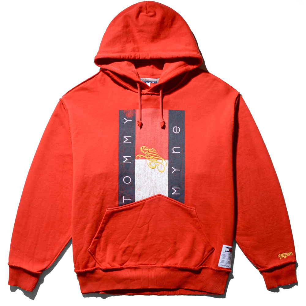 Yahoo!オークション - TOMMY HILFIGER TJ x MYNE HOODIE L トミーフィ...