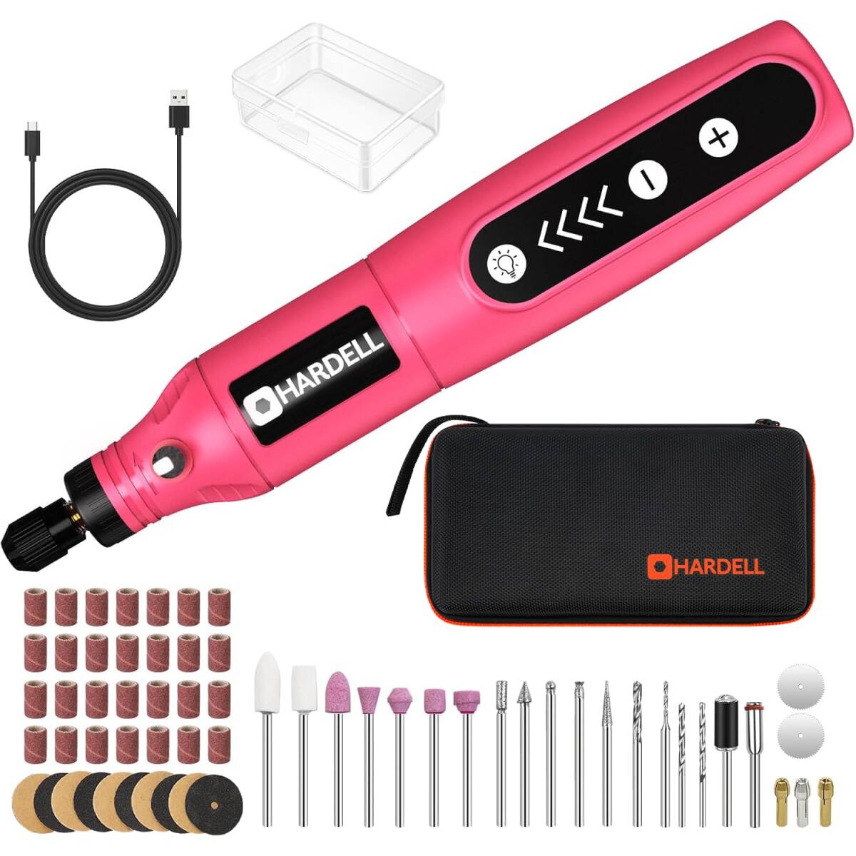 HARDELLミニルーター 5段変速 61PCS 18000RPM高速回転 USB充電式ミニ工具セット ルーターツール 電動 軽作(多目的用)｜売買されたオークション情報、yahooの商品情報 ...