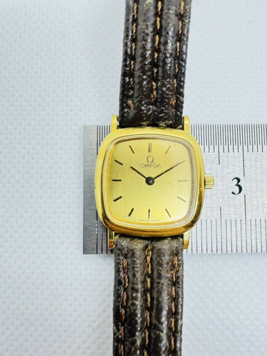 Yahoo!オークション - 1円 不動 【OMEGA】オメガ スクエア クォーツ 59...