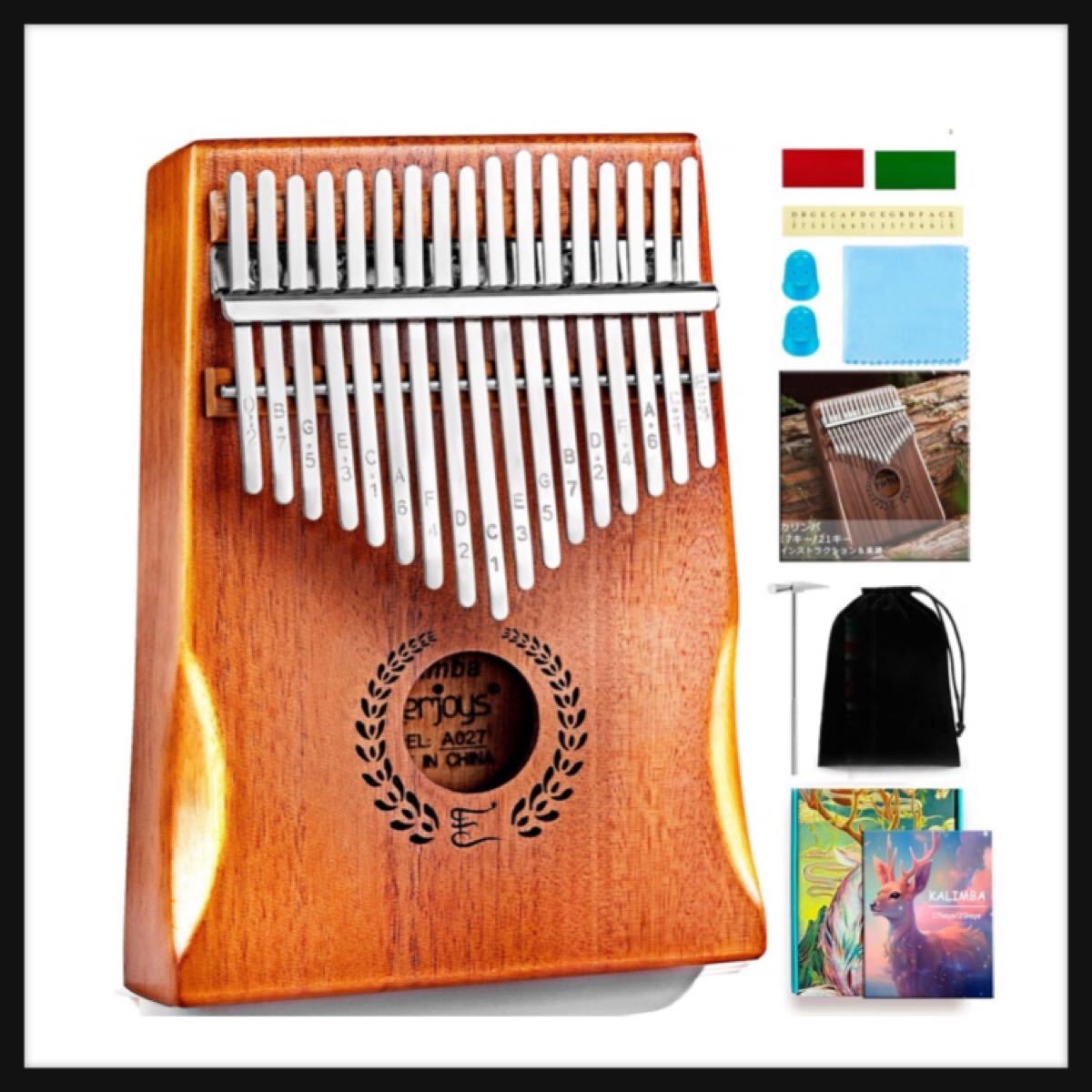 Yahoo!オークション - 【開封のみ】Everjoys カリンバ 17 キー 初心者...