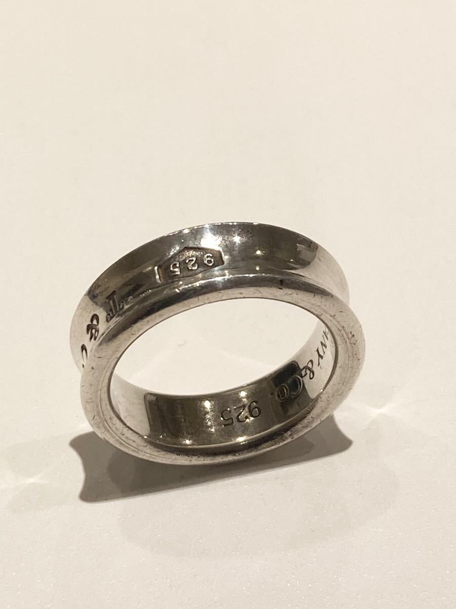 Yahoo!オークション - ティファニー TIFFANY&CO 925 シルバーリング サ...