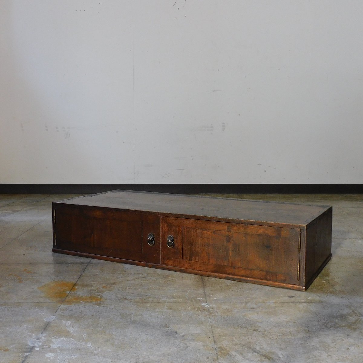 Yahoo!オークション - オーク材 ローボード・戸棚 HK-a-04657 / 古道具...