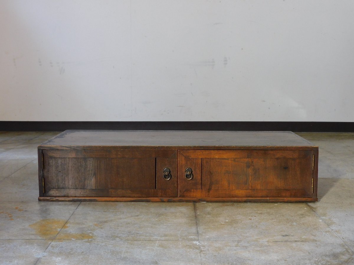 Yahoo!オークション - オーク材 ローボード・戸棚 HK-a-04657 / 古道具...