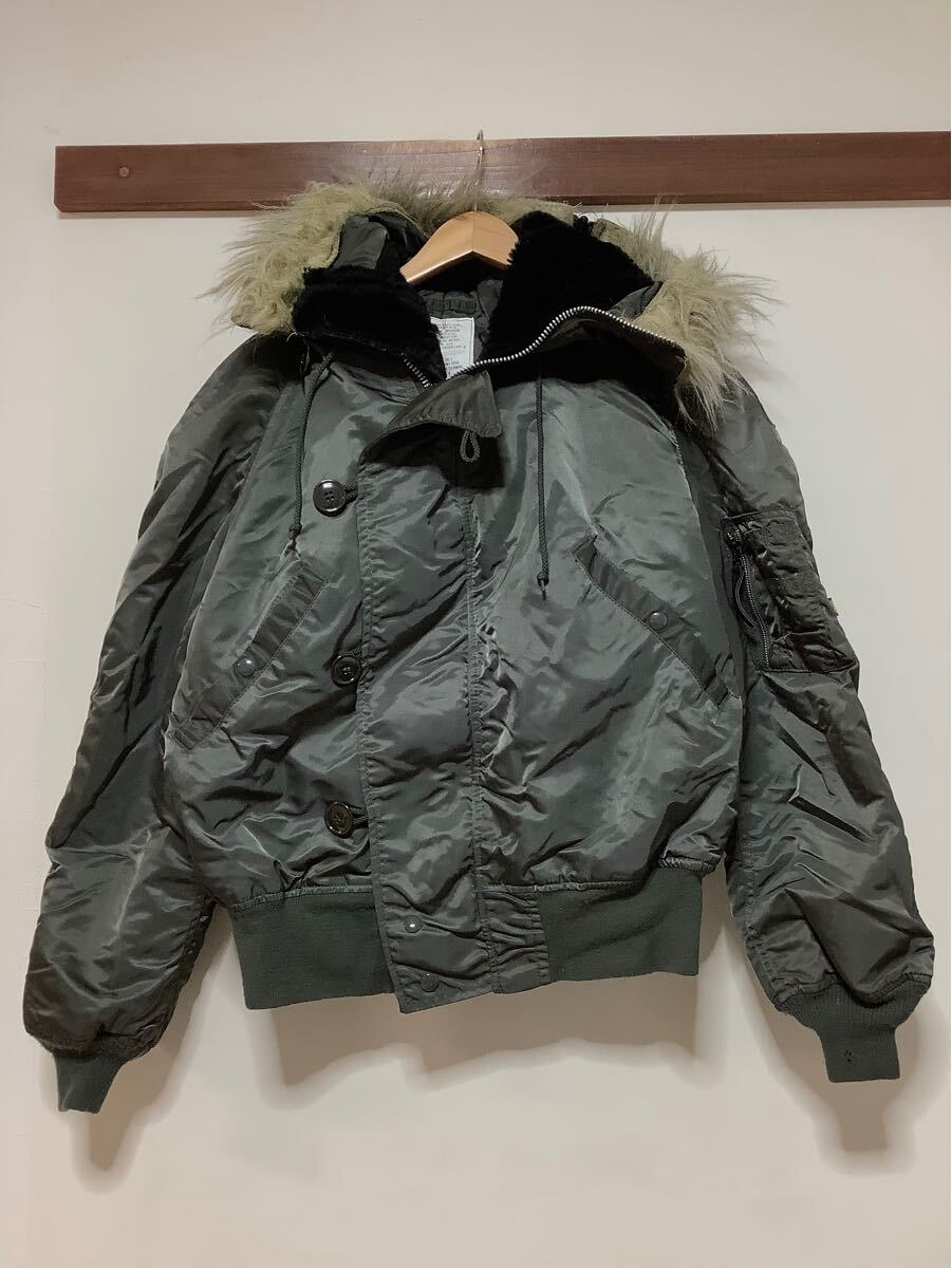 Yahoo!オークション - し1548 USA製 ALPHA N-2B フライトジャケット M ...