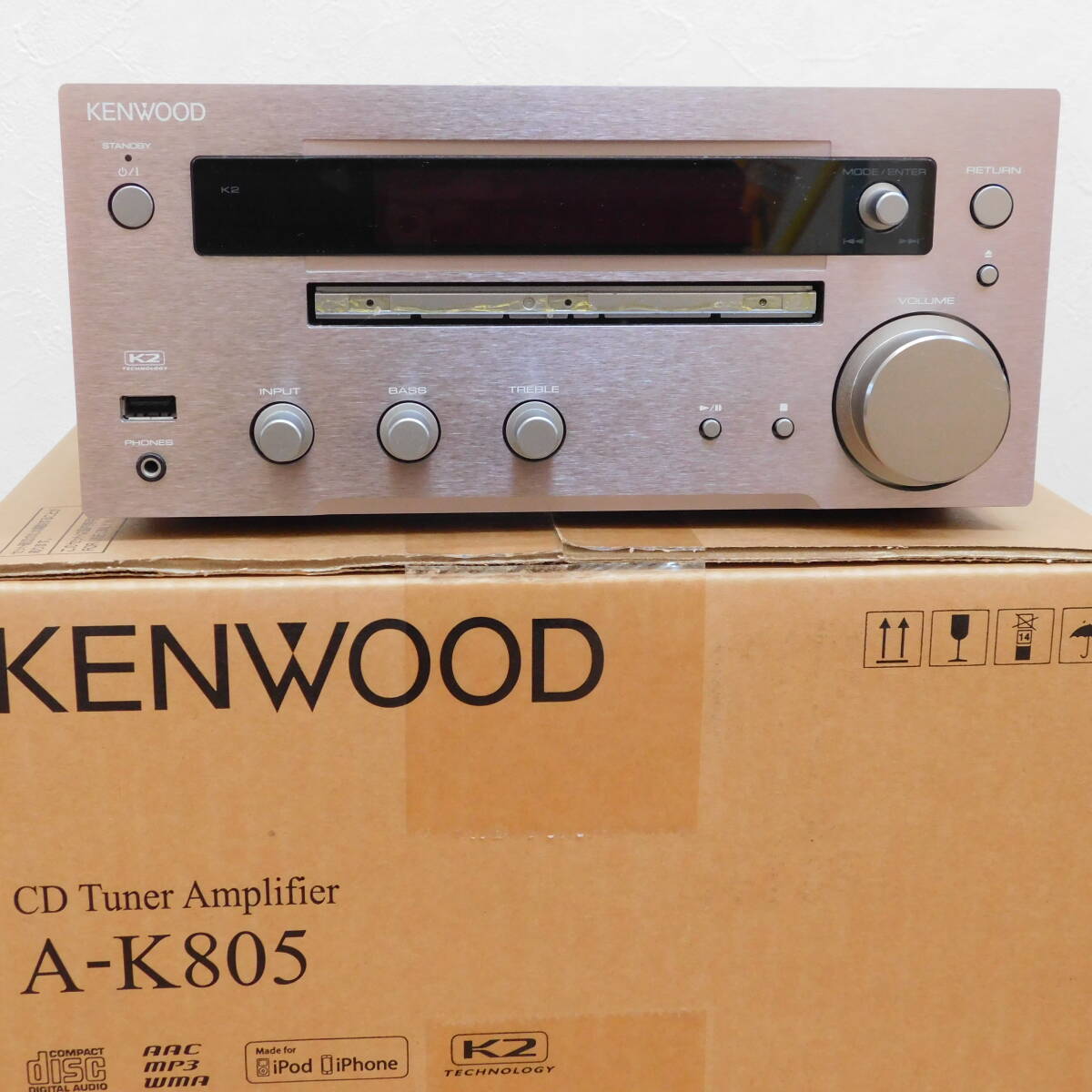 Yahoo!オークション - KENWOOD CDチューナーアンプ A-K805 稼働品 送料...