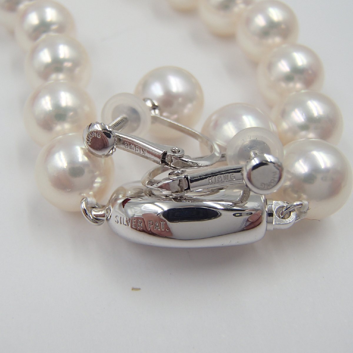 Yahoo!オークション - パール ネックレス イヤリング/ K18WG 約2.7g ...