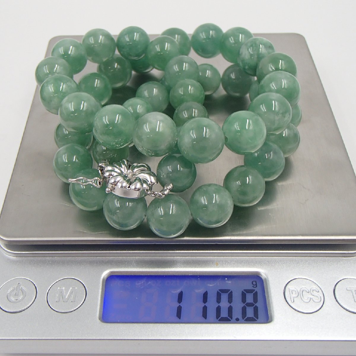 Yahoo!オークション - 翡翠 ネックレス/ クォーツ/ K18WG 約11.0g /K1...