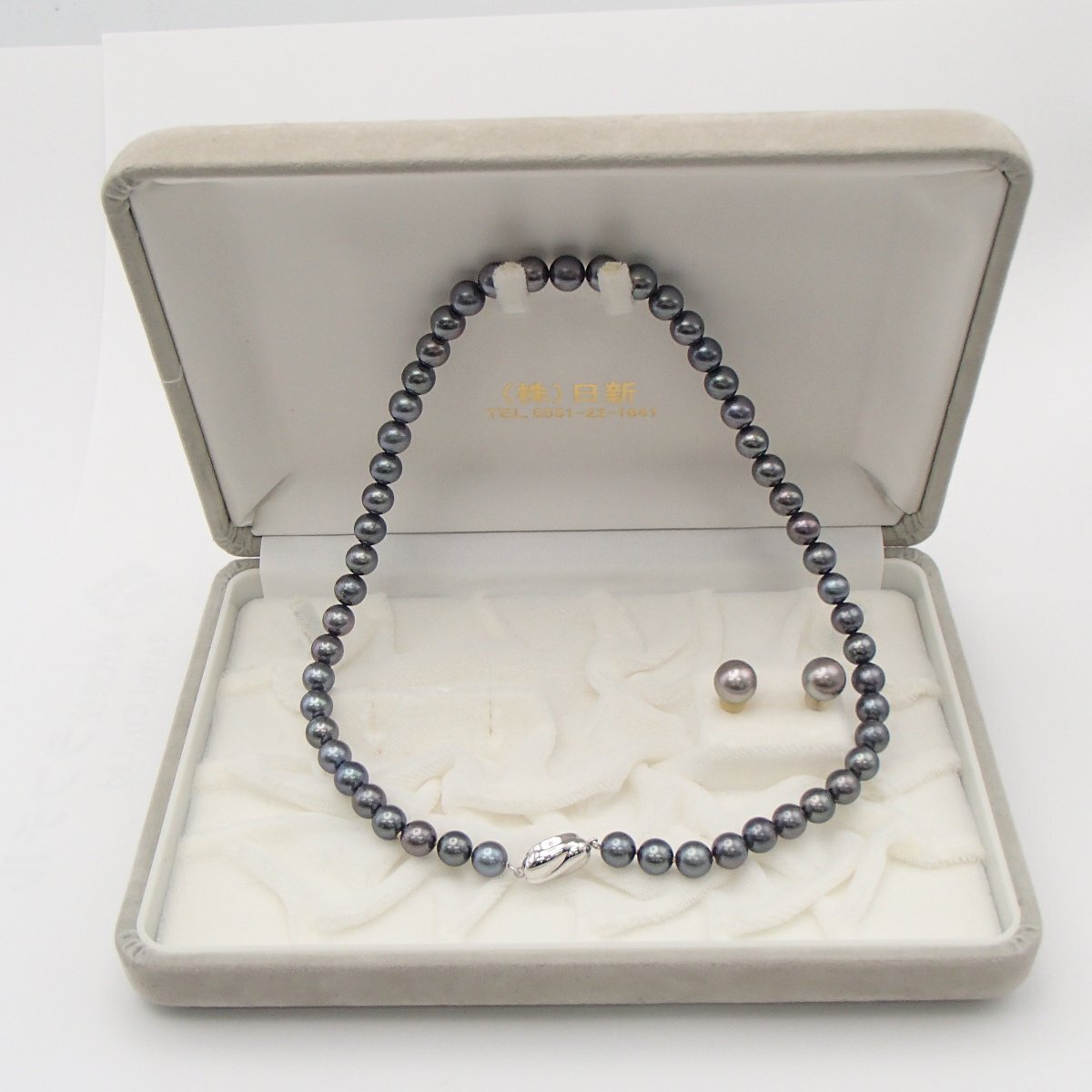 Yahoo!オークション - 黒蝶真珠 真珠 ブラックパール ネックレス ピア...