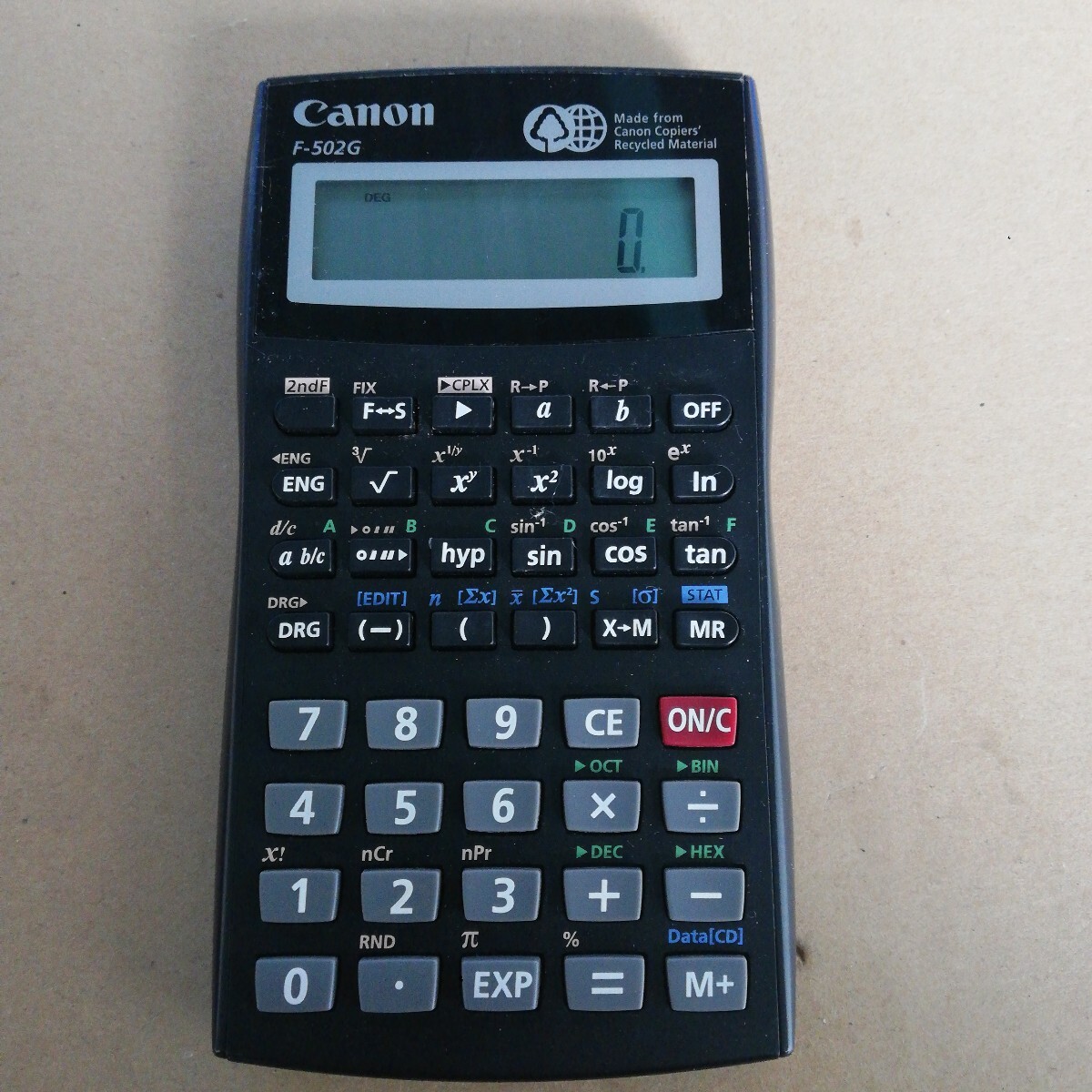 Yahoo!オークション - F-502G 関数電卓 キャノン CANON 計算機