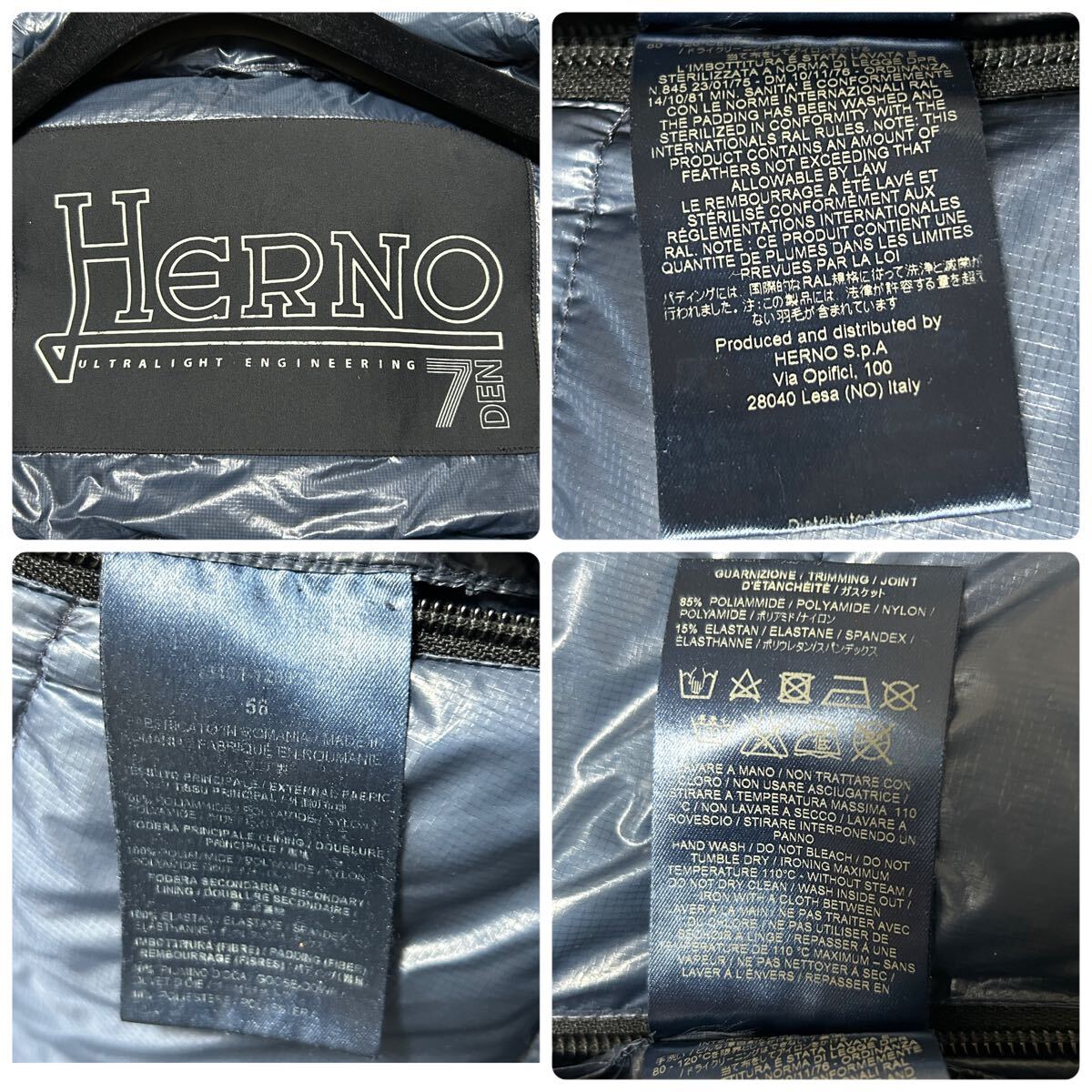 Yahoo!オークション - 特大サイズ/56/XXXXL HERNO ヘルノ ダウンジャケ...