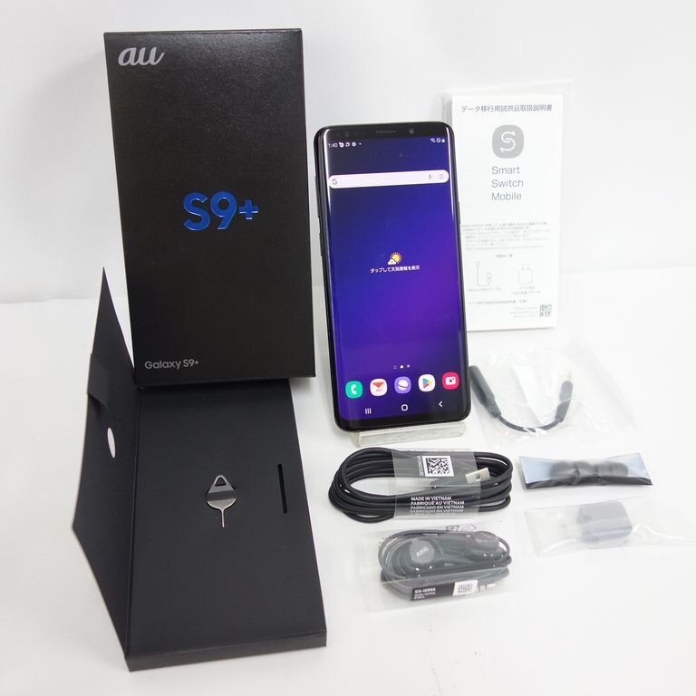 Yahoo!オークション - 美品 SIMフリー Galaxy S9+ SCV39 64GB ミッドナ...