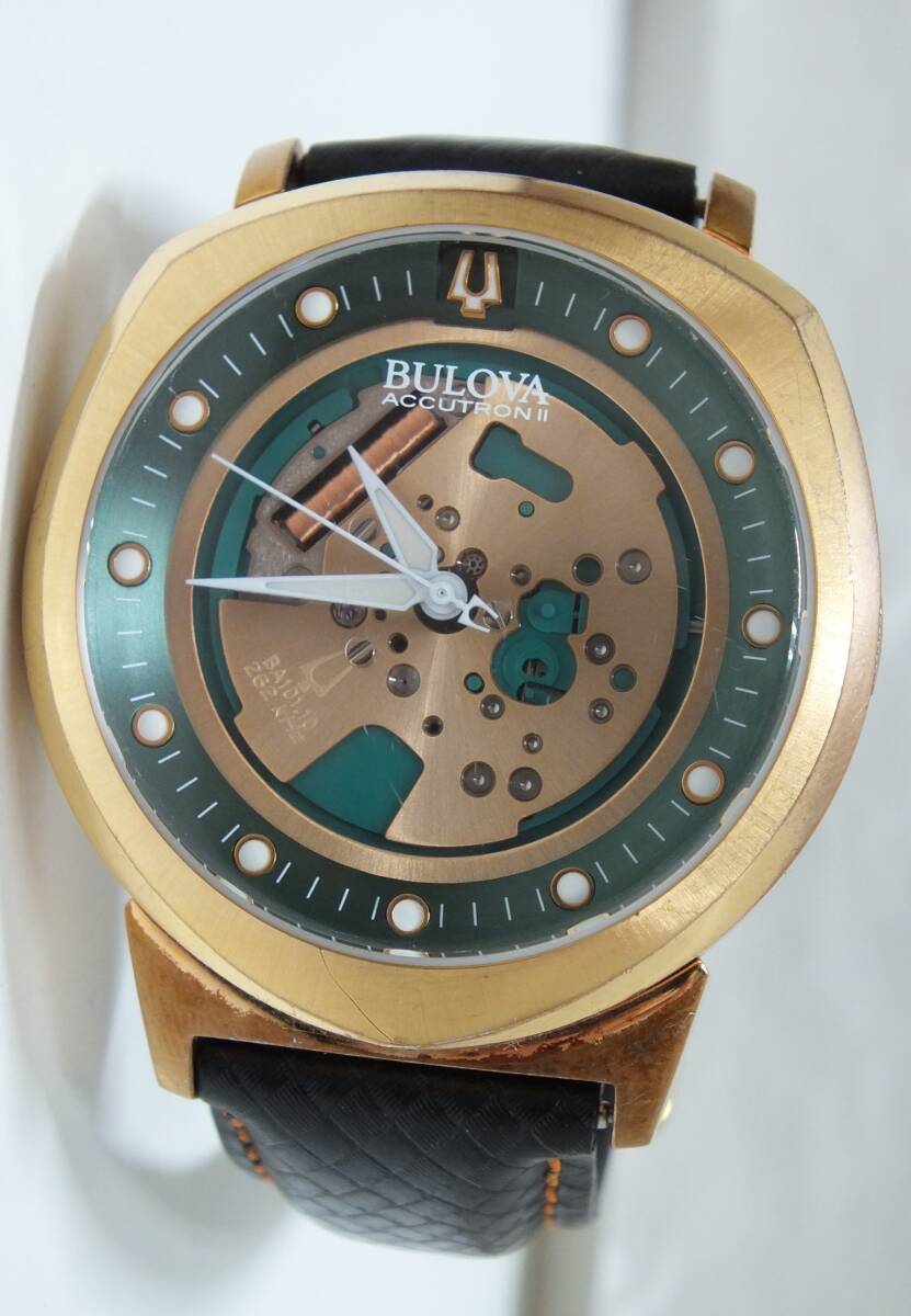 24M BULOVA ACCUTRON II ブローバ アキュトロンII 2 クオーツ 97A122 SS 金色 ゴールド GOLD 1円スタート(ブローバ)｜売買されたオークション情報 ...