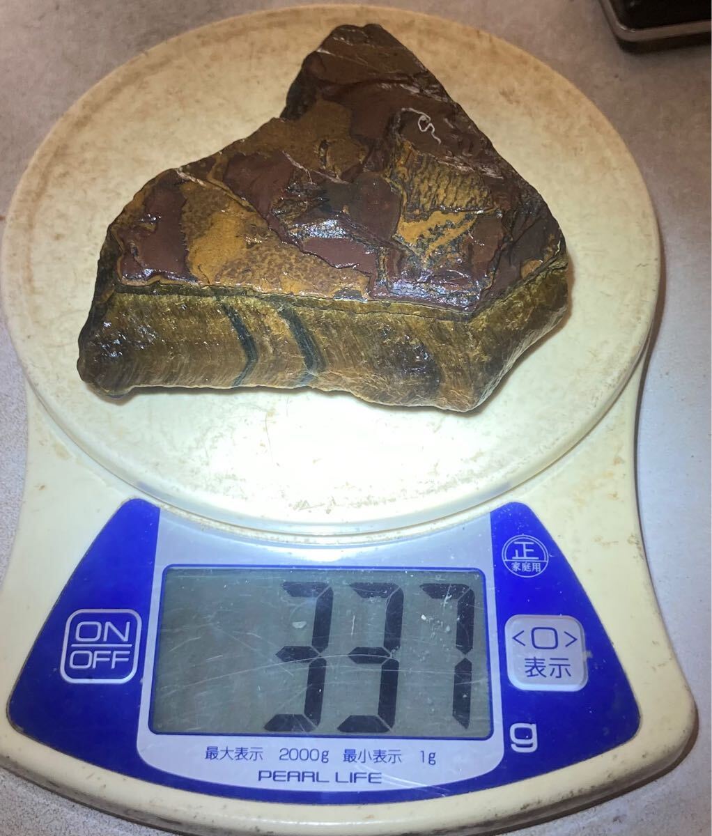 Yahoo!オークション - アフリカ産天然ミックスタイガーアイ原石337g[...