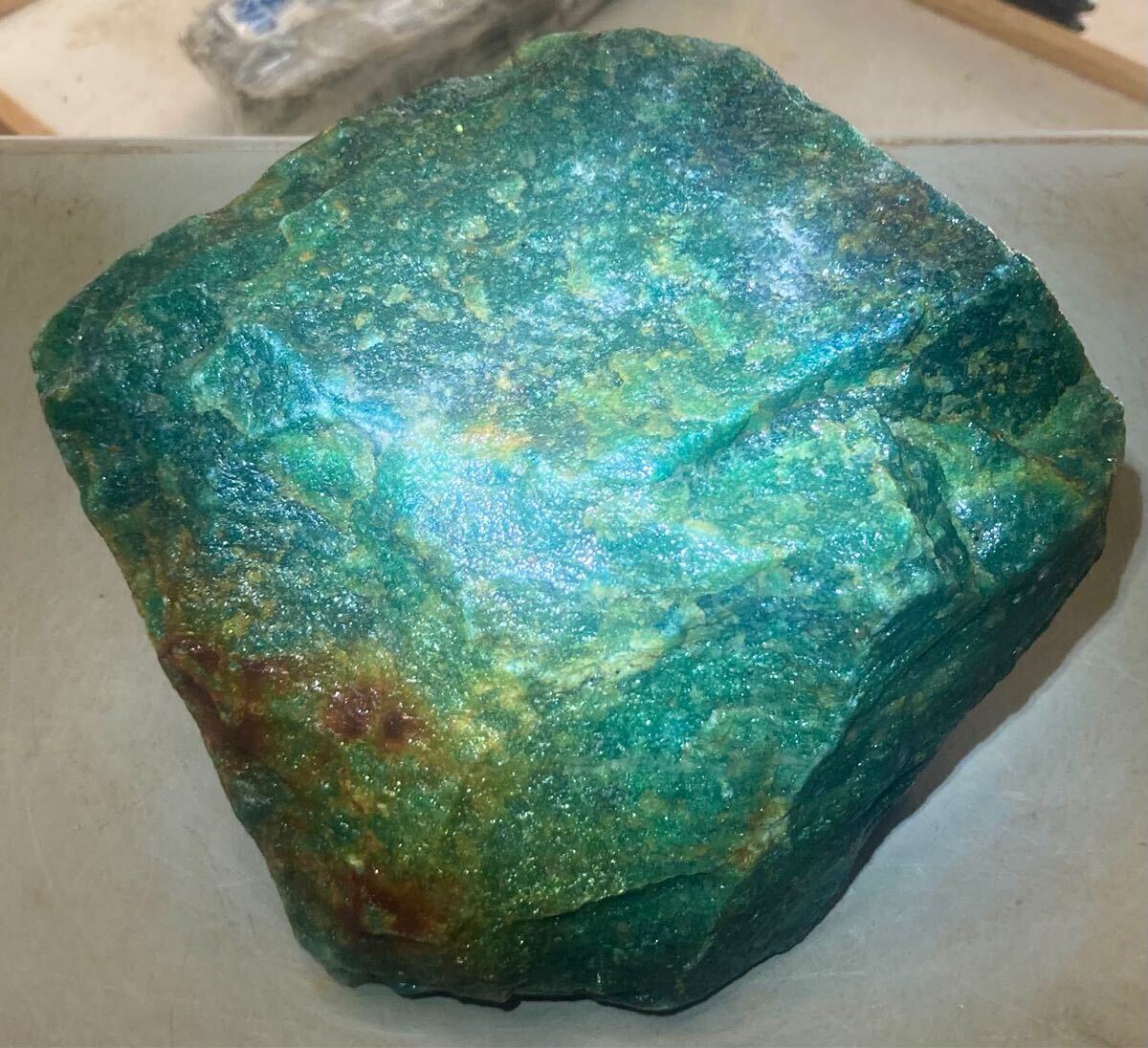 インド産超巨石天然アベンチュリン原石3.30kg インド翡翠 大迫力^ ^綺麗^ ^(原石)｜売買されたオークション情報、yahooの商品情報をアーカイブ公開 - オークファン（aucfan.com）