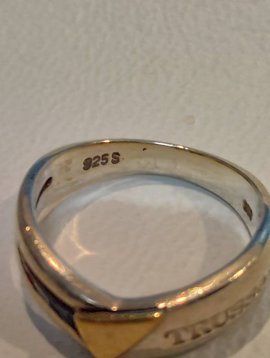 Yahoo!オークション - リング・TRUSSARDI トラサルディ K18・925 刻印...