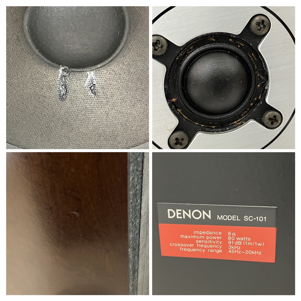 Yahoo!オークション - DENON SC-101 スピーカー ペア スピーカー台 セ...