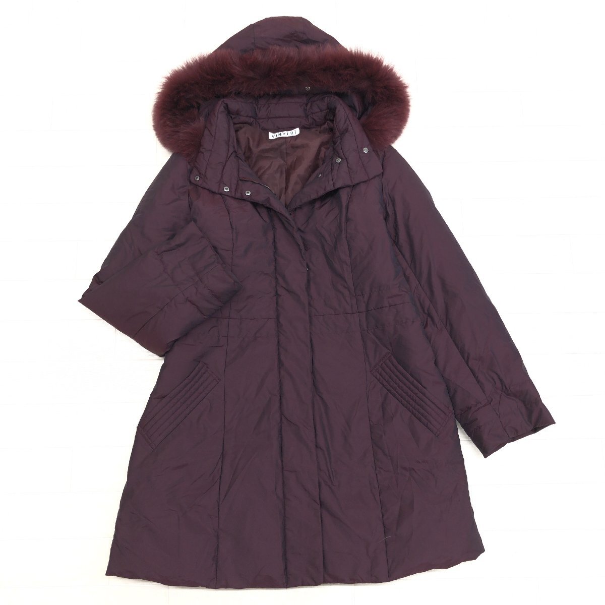 Yahoo!オークション - VINVERT バンベール ブルーフォックスファー付...