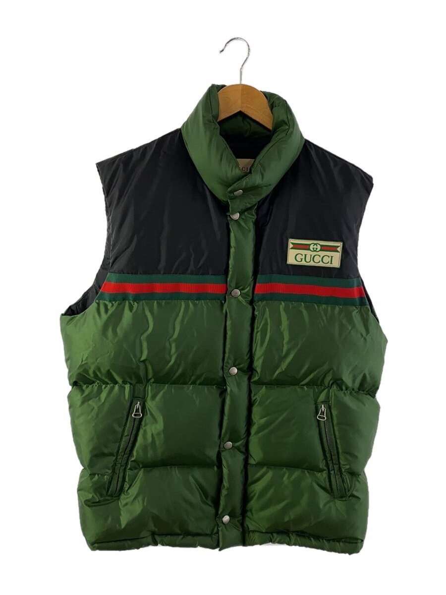 Yahoo!オークション - GUCCI ダウンベスト/44/ナイロン/GRN/698713 Z8A...