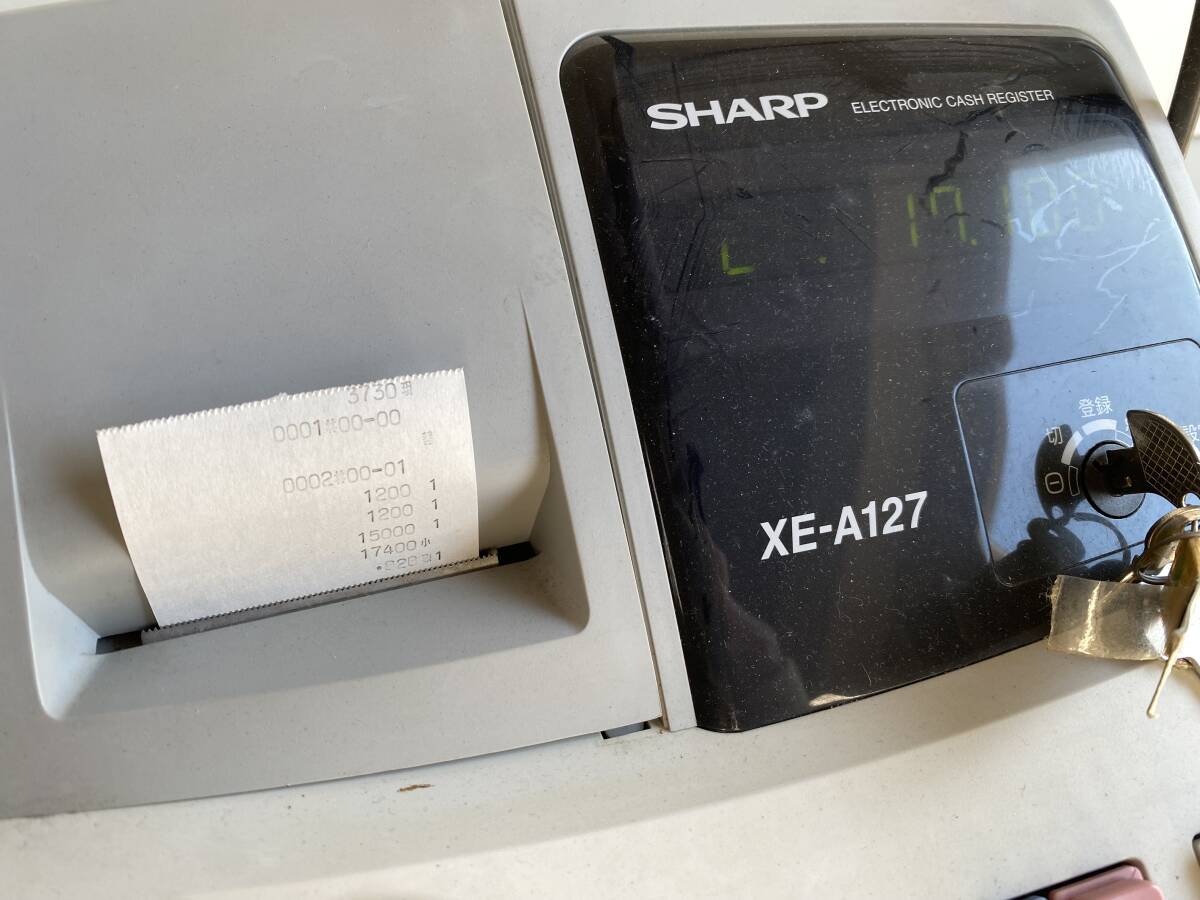 Yahoo!オークション - ④t270 SHARP シャープ 電子レジスター XE-A127-...