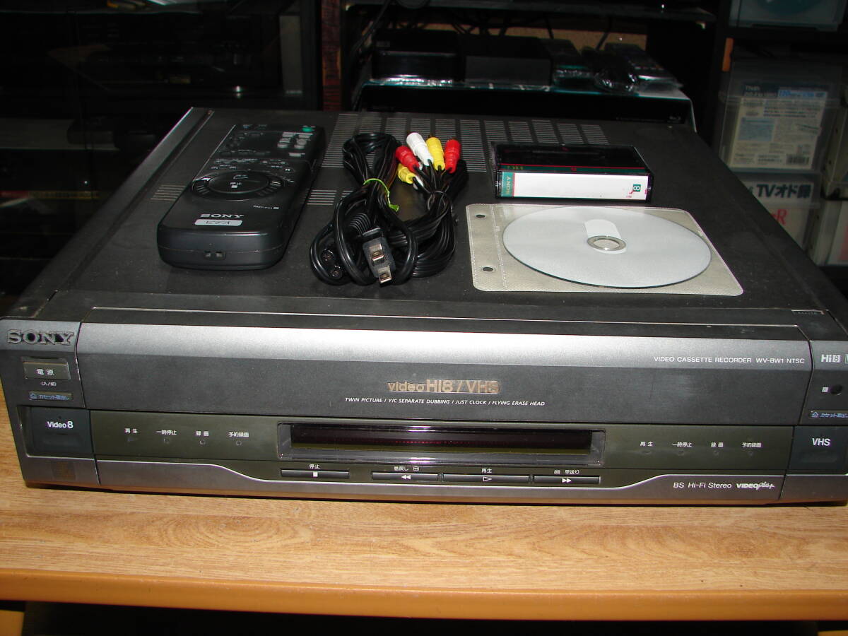 Yahoo!オークション - SONY HI8/VHS Wデッキ WV-BW1 メンテ済動作品 ...