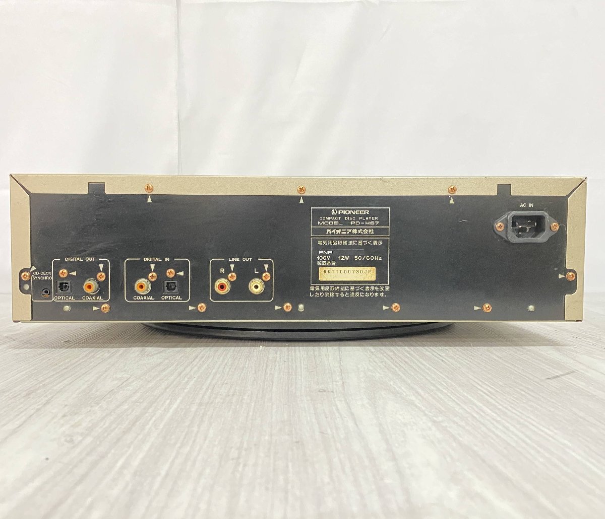 Yahoo!オークション - 【 C 】3099 PIONEER PD-HS7 CDデッキ パイオニ...