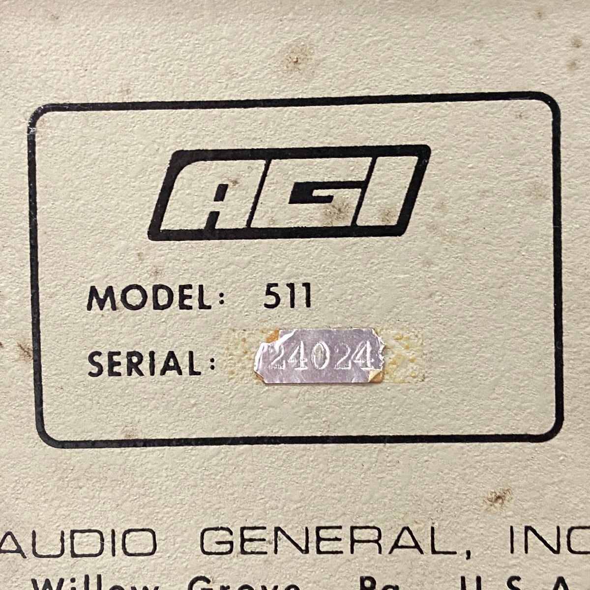 Yahoo!オークション - 【 J 】3164 AGI 511 プリアンプ エージーアイ