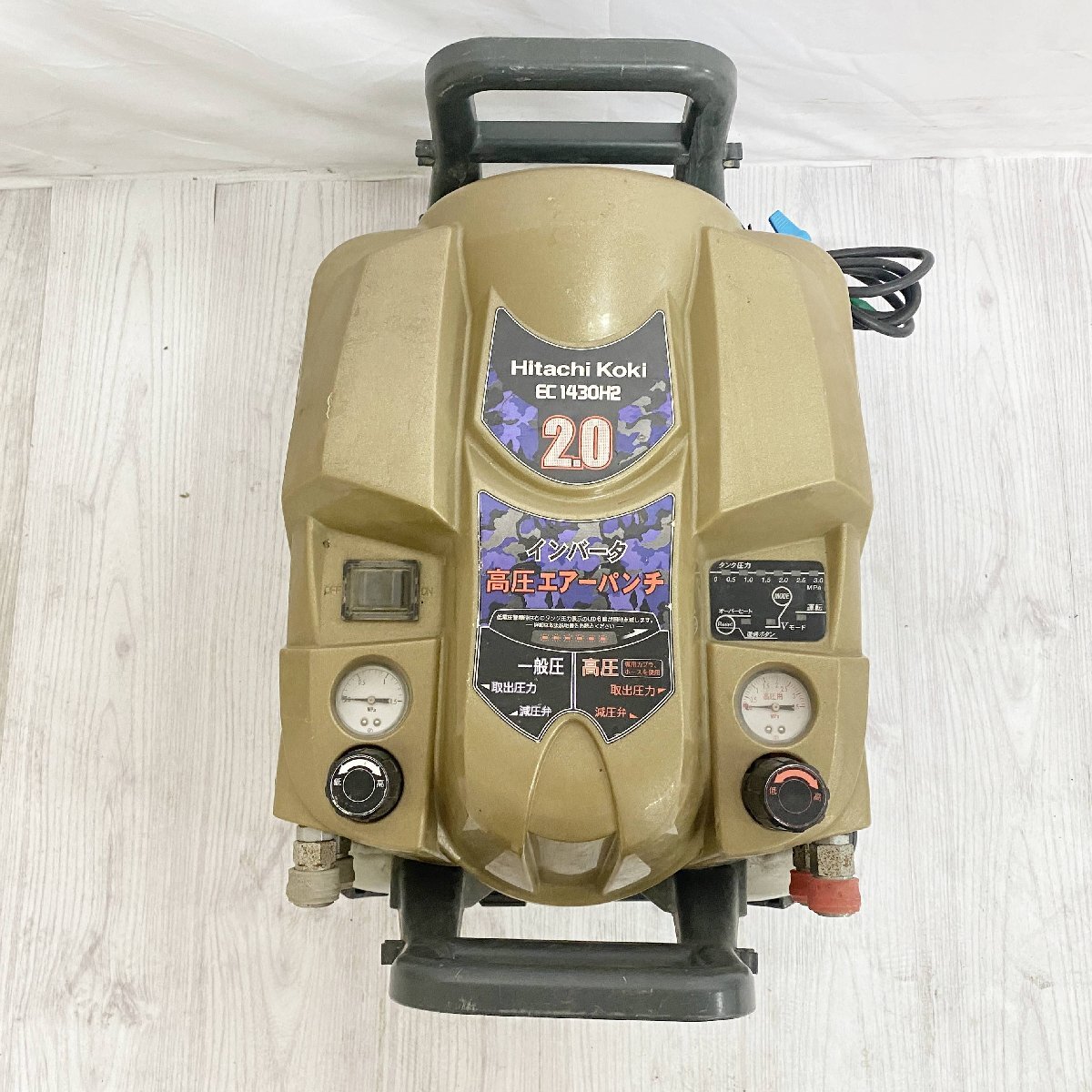 Yahoo!オークション - 【 C 】3297 Hitachi Koki EC1430H2 高圧エアー...