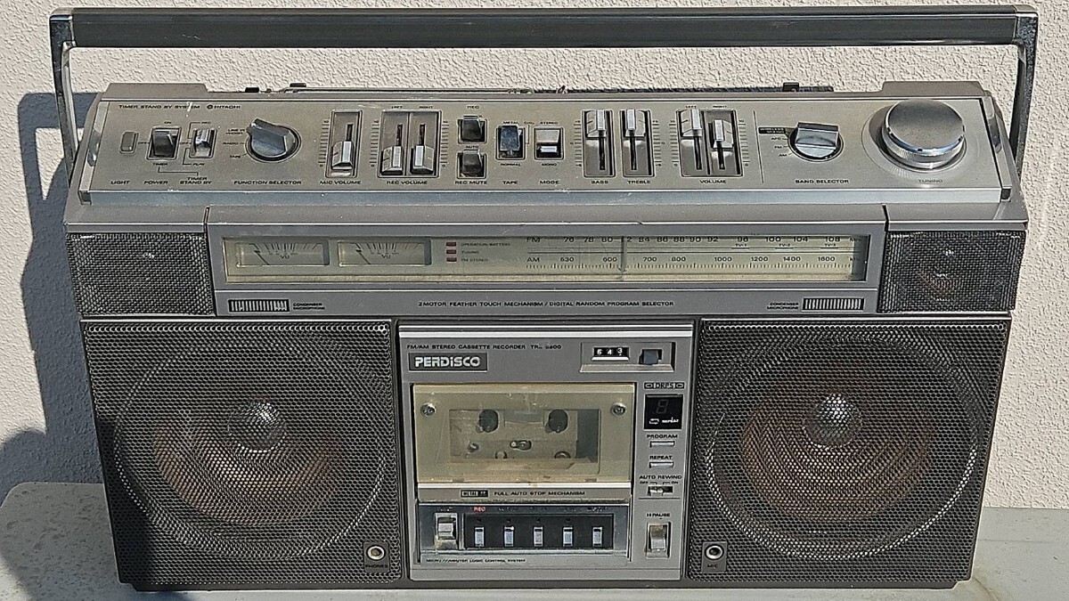 Yahoo!オークション - 日立trk-8800現状品 ラジカセ