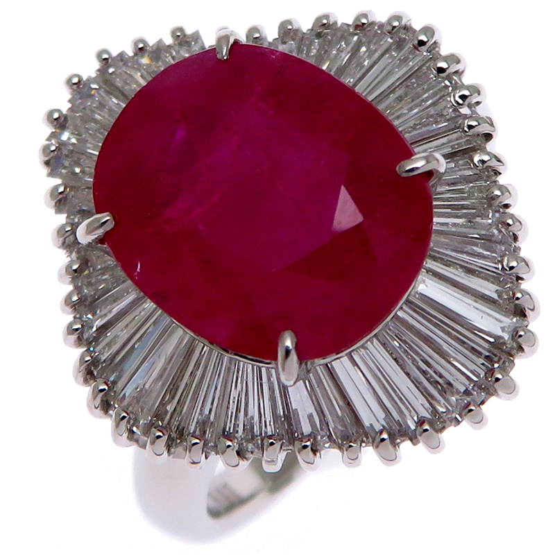 Yahoo!オークション - [銀座店]Non Brand ノンブランド 4.61ct ルビ...