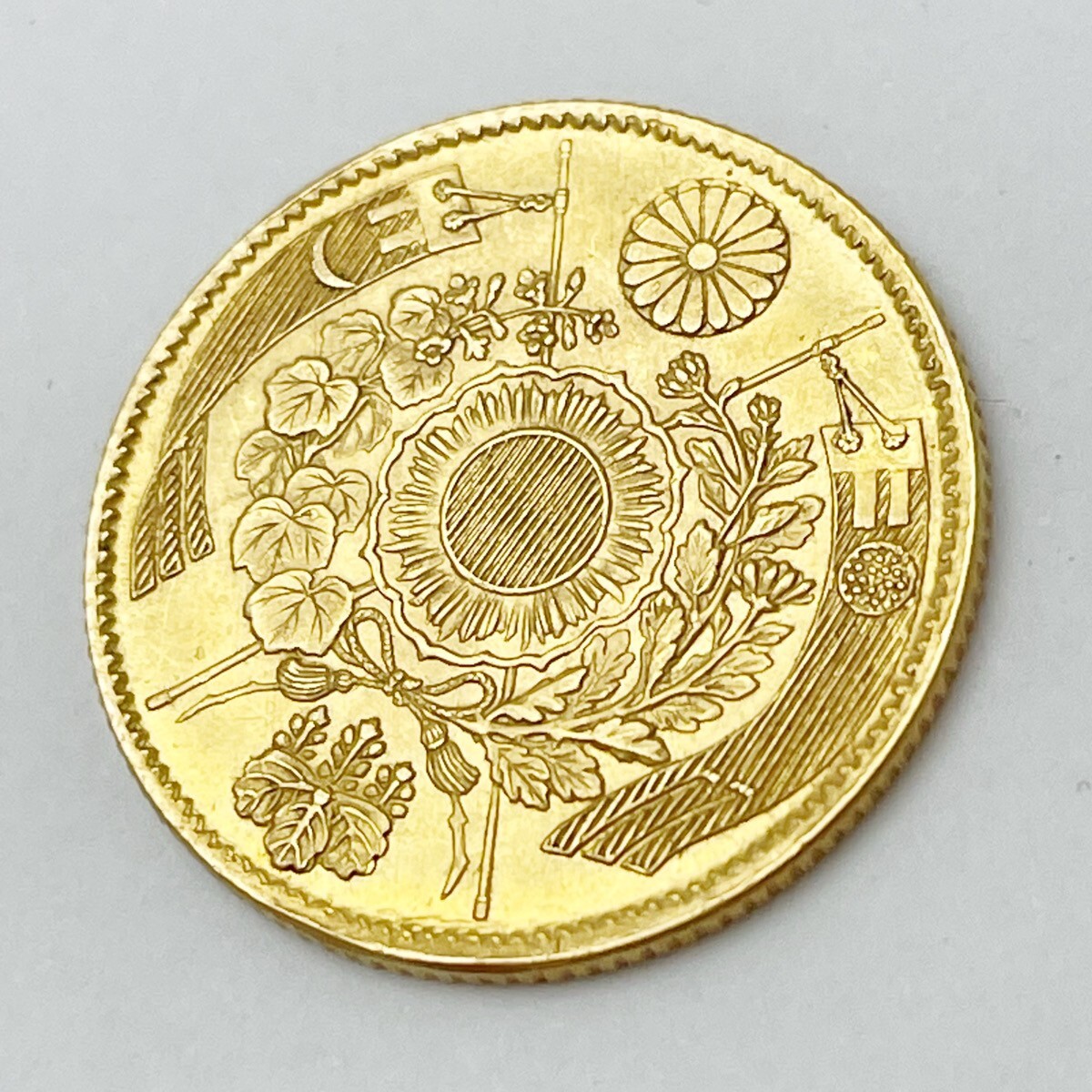 Yahoo!オークション - 川 1円〜コレクター品 旧2円金貨 二円金貨 明治3...