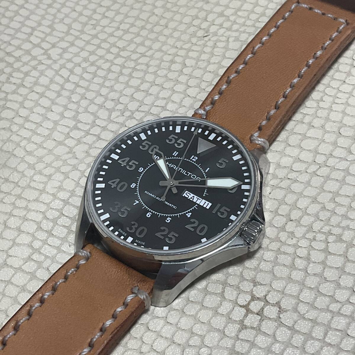 Yahoo!オークション - HAMILTON KHAKI H647150 ハミルトン カーキ パ...