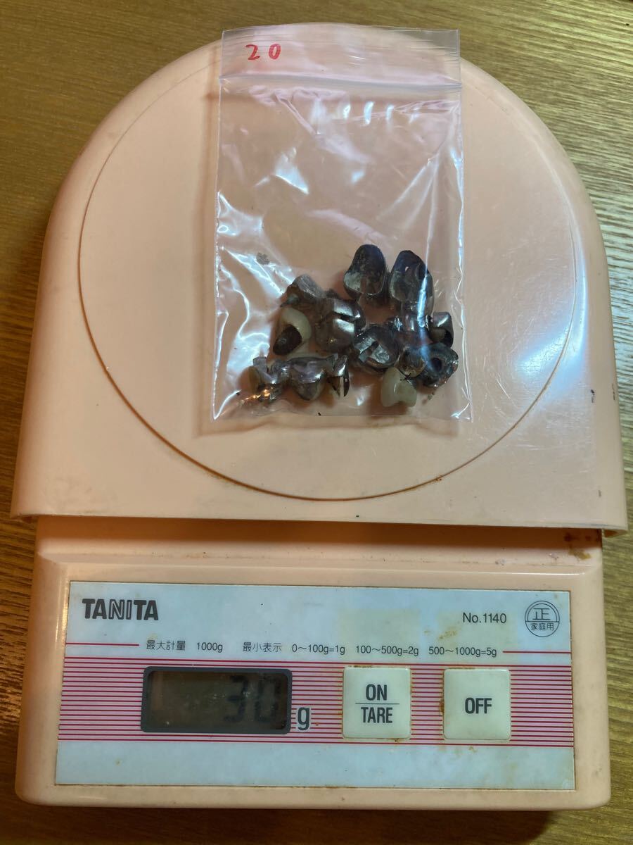 Yahoo!オークション - 撤去冠 金 銀 パラジウム NO20