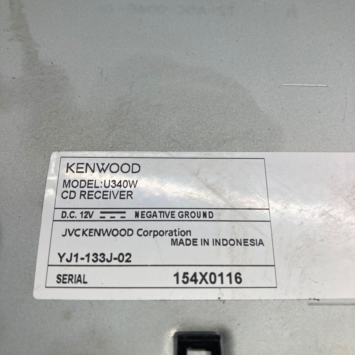 Yahoo!オークション - AV1-49 激安 カーステレオ KENWOOD U340W YJ1-13...