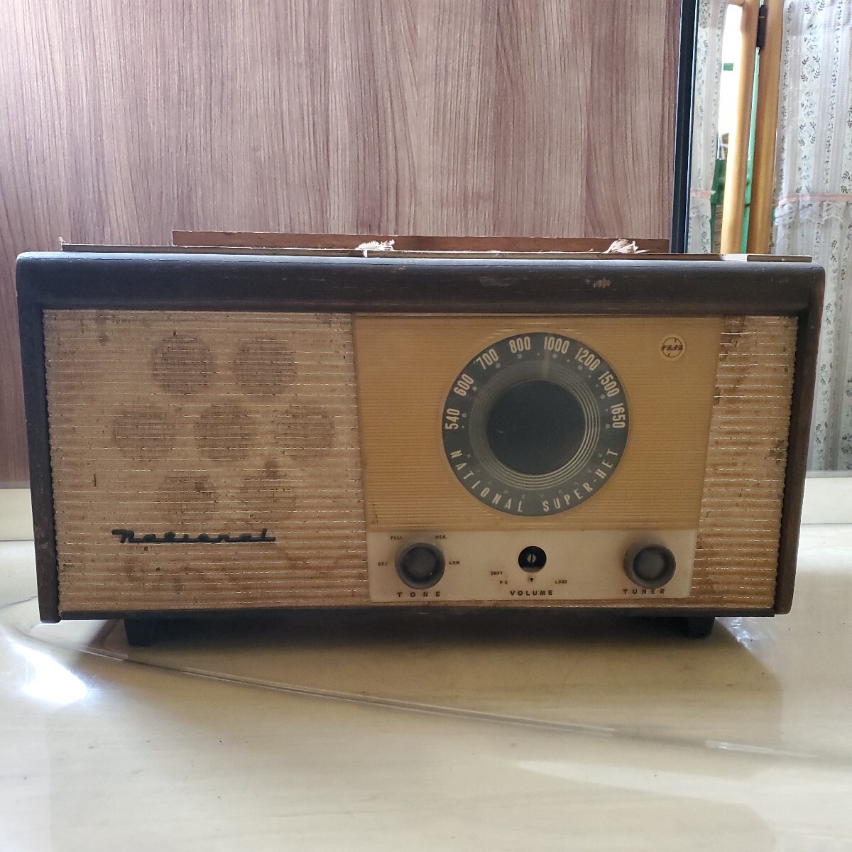 Yahoo!オークション - C531 ナショナルラジオ 昭和レトロ アンティー...