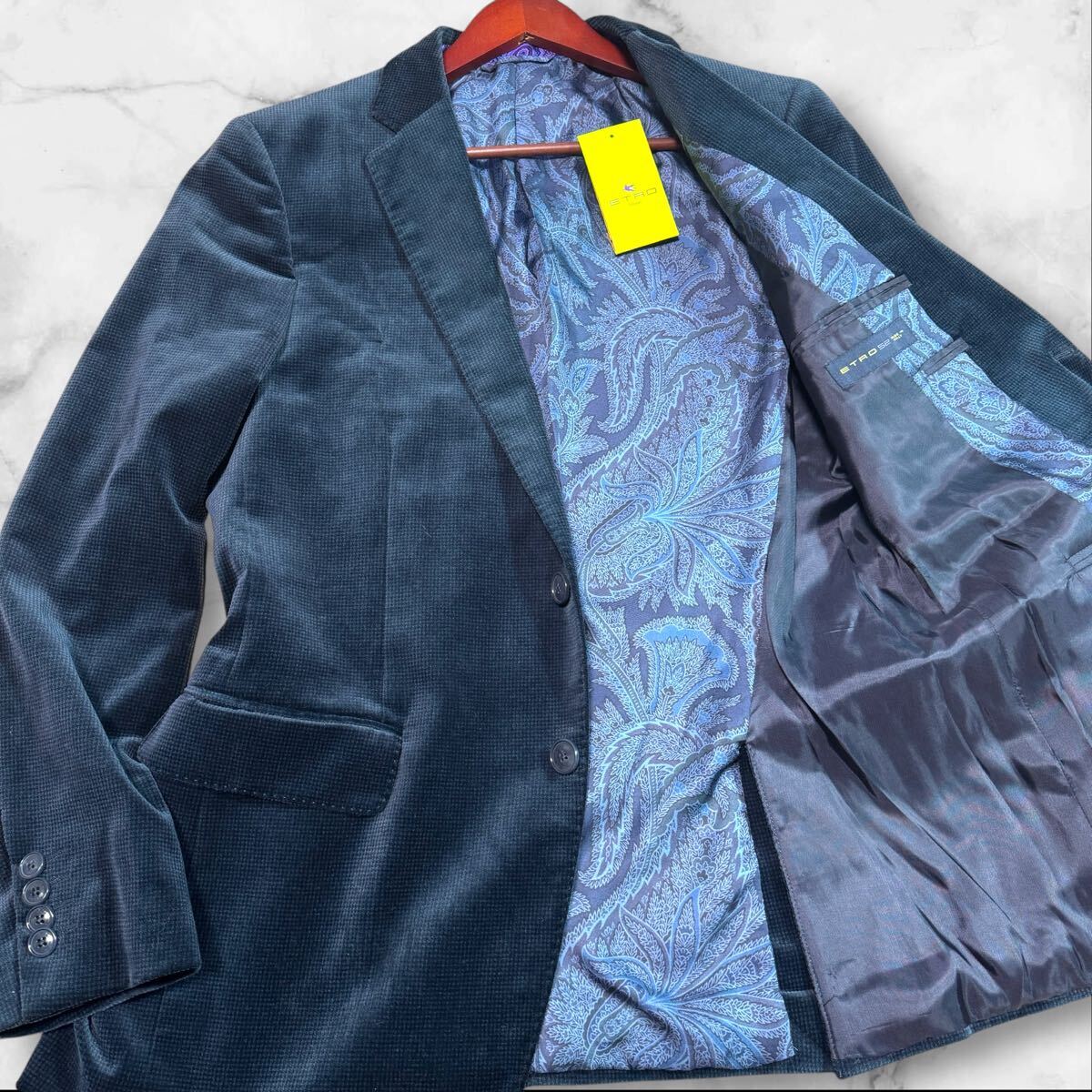 Yahoo!オークション - ほぼ未使用 タグ付き L～XL ETRO エトロ ベロア ...