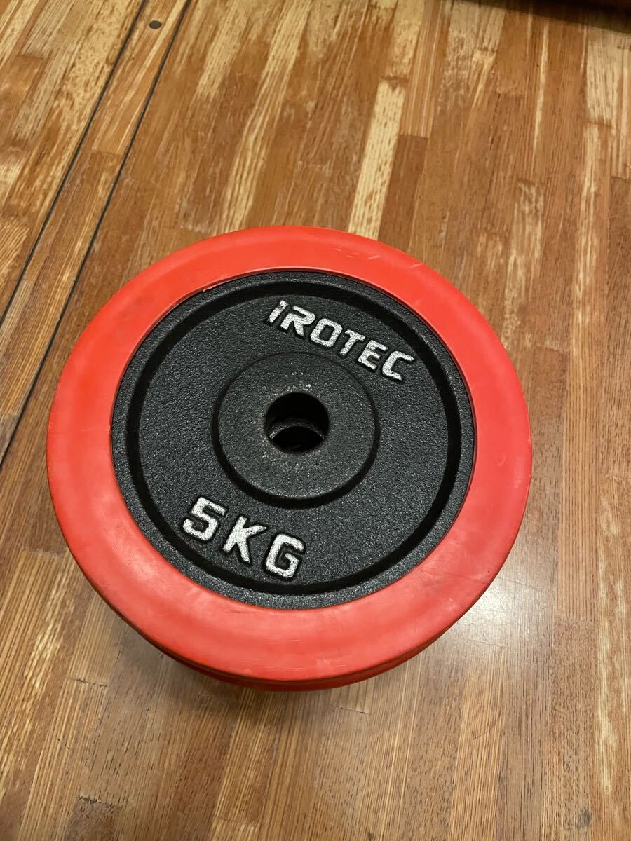 iROTEC アイロテック ダンベル プレート 20kg 5キロ 4枚(バーベル、ダンベル)｜売買されたオークション情報、yahooの商品情報をアーカイブ公開 - オークファン（aucfan.com）