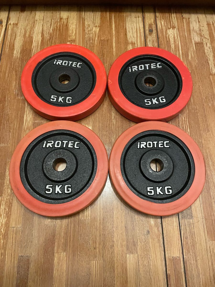 iROTEC アイロテック ダンベル プレート 20kg 5キロ 4枚(バーベル、ダンベル)｜売買されたオークション情報、yahooの商品情報をアーカイブ公開 - オークファン（aucfan.com）